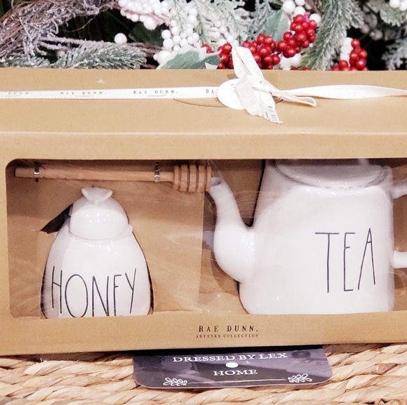 Rae Dunn | Kitchen | Nwt Htf Rae Dunn Honey Tea Pot Set | Poshmark
